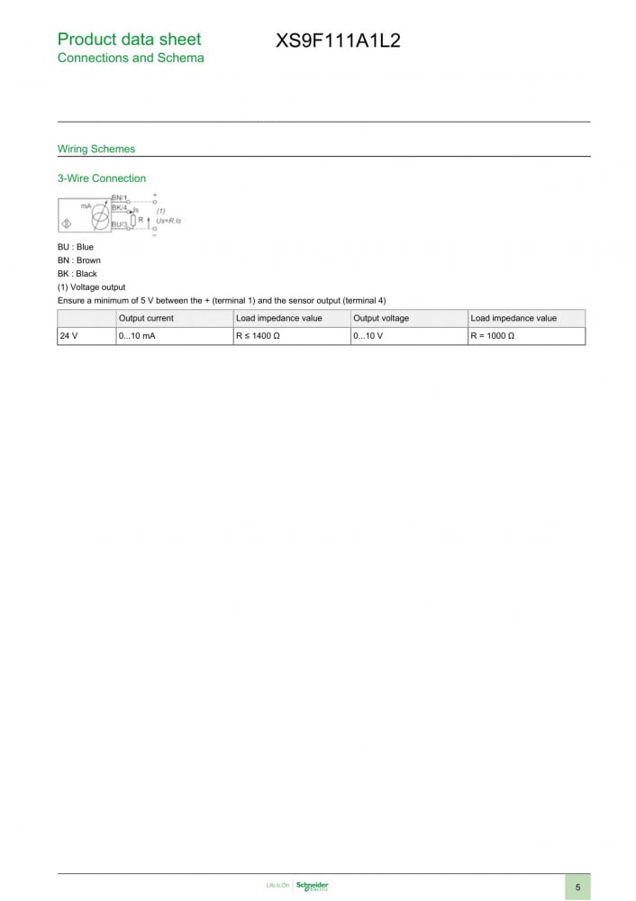 XS9F111A1L2 technical document page 5