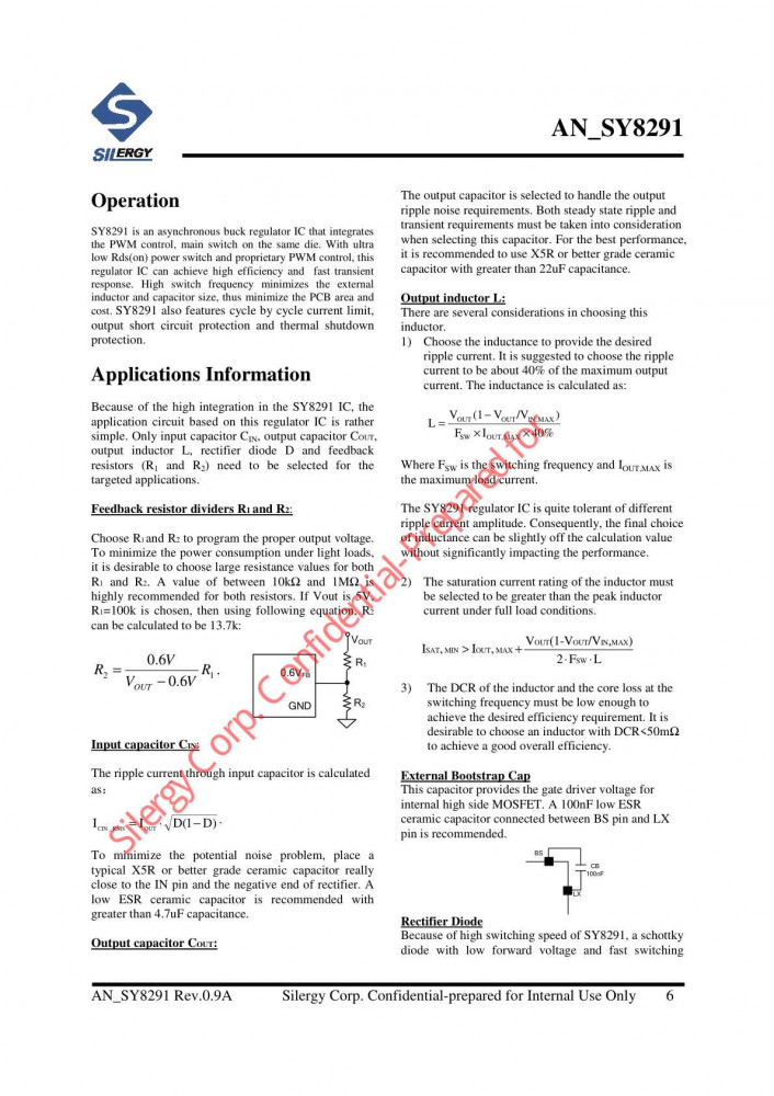 SY8291ABC datasheet page 6