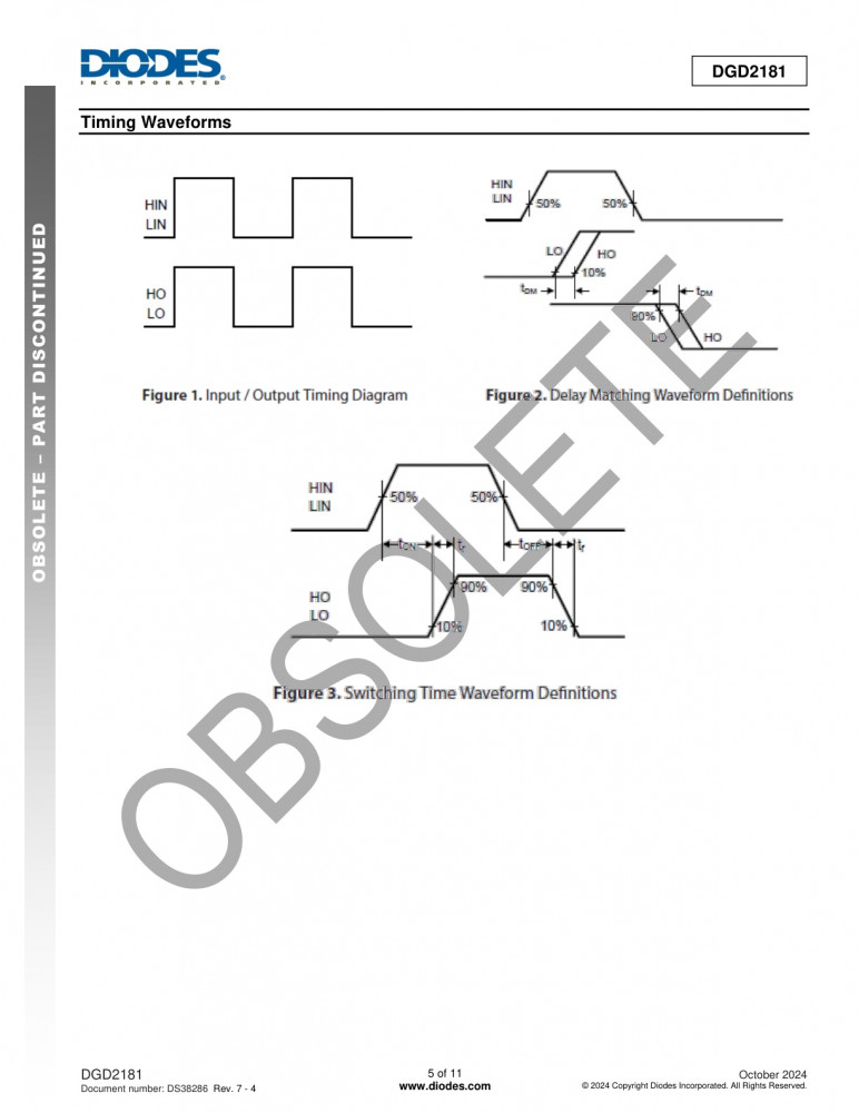 DGD2181S8-13 datasheet page 5