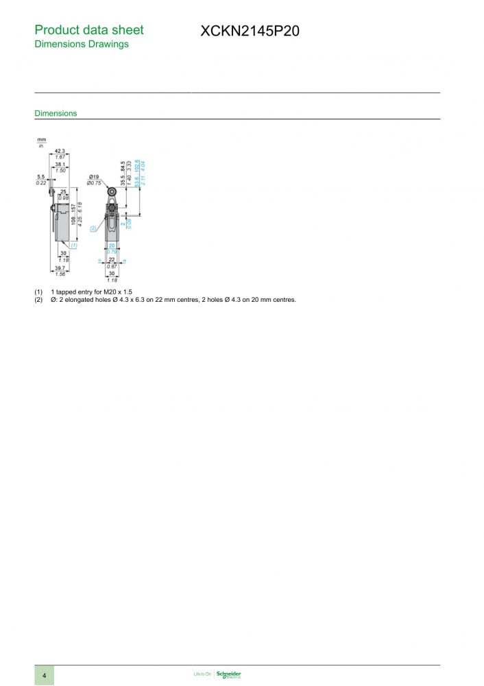 XCKN2145P20 technical document page 4