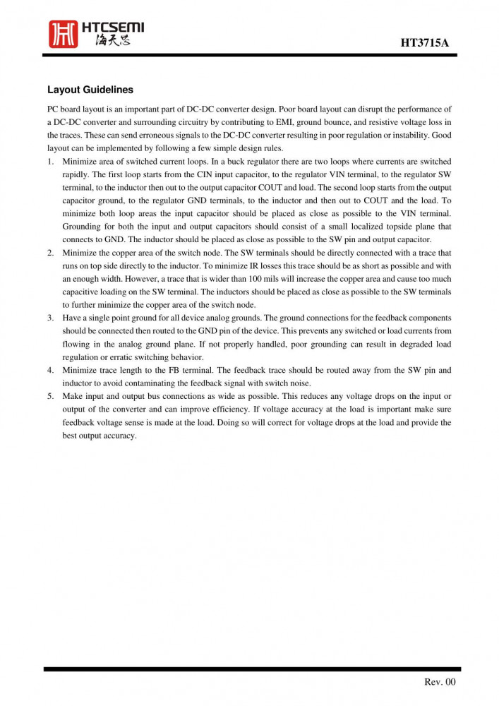 HT3715ARTZ datasheet page 10