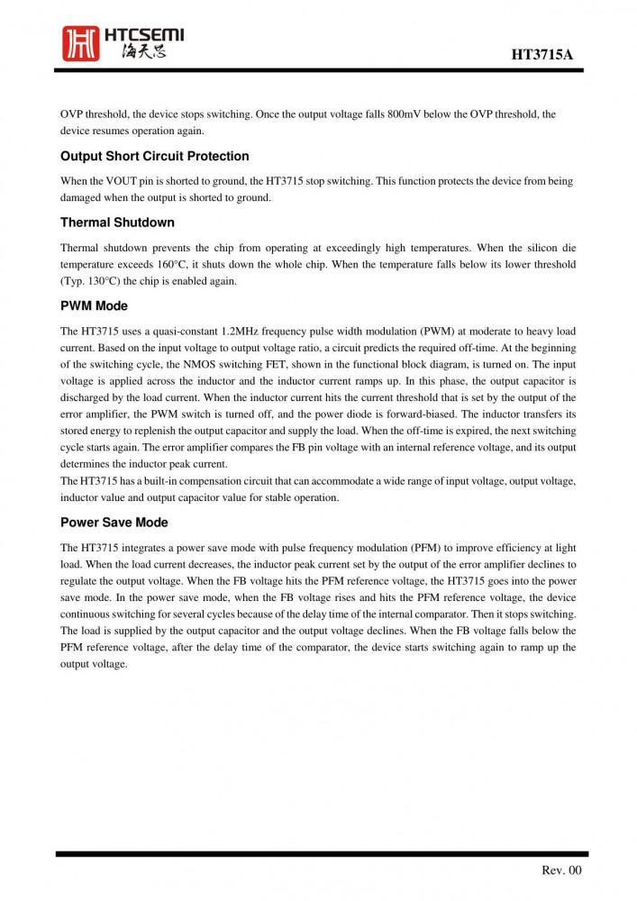 HT3715ARTZ datasheet page 7