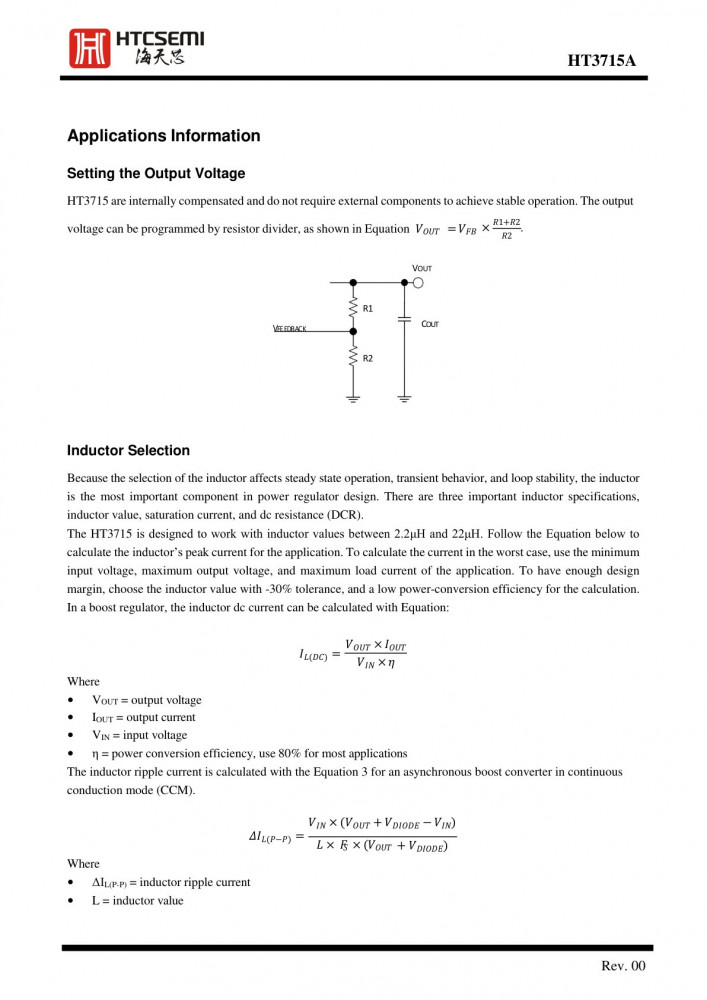 HT3715ARTZ datasheet page 8