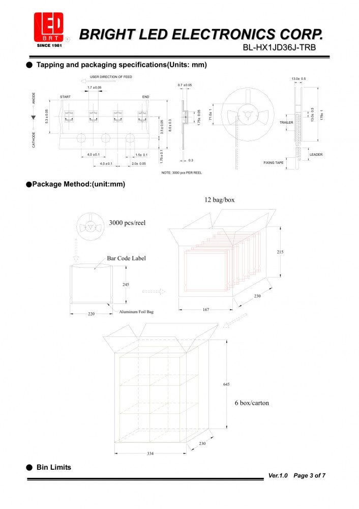 BL-HX1JD36J-TRB datasheet page 3