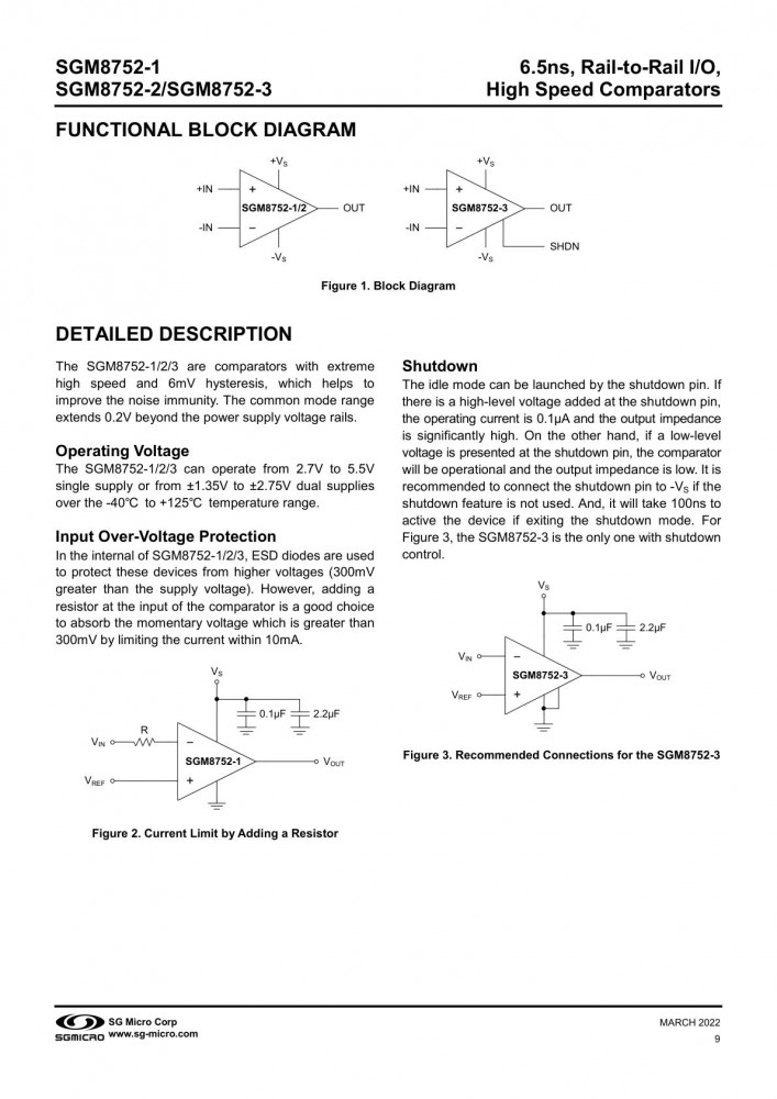 SGM8752-1 datasheet preview, page 9