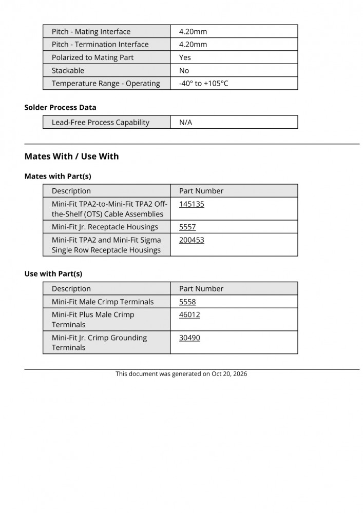 Product specification document page 3