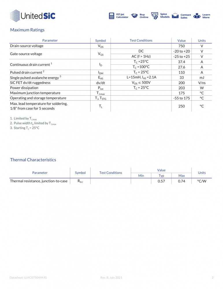 UJ4C075044K4S datasheet page 2