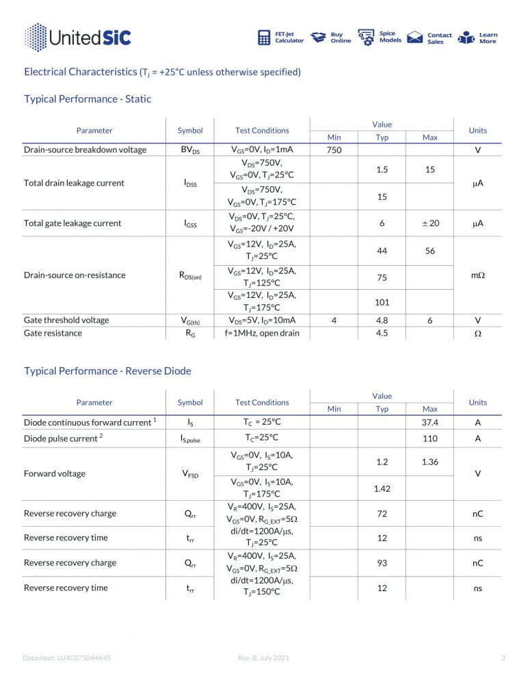 UJ4C075044K4S datasheet page 3