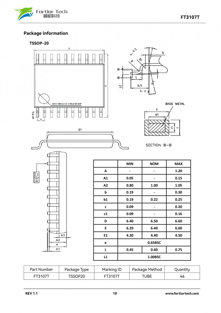 FT3107T datasheet page 10