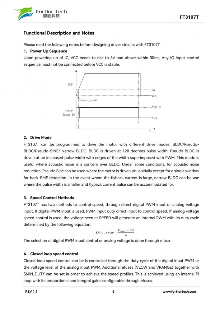 FT3107T datasheet page 5