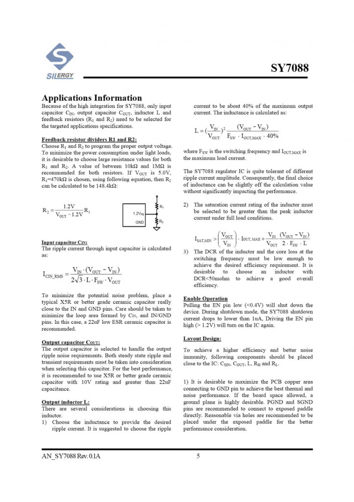 SY7088DGC datasheet page 5