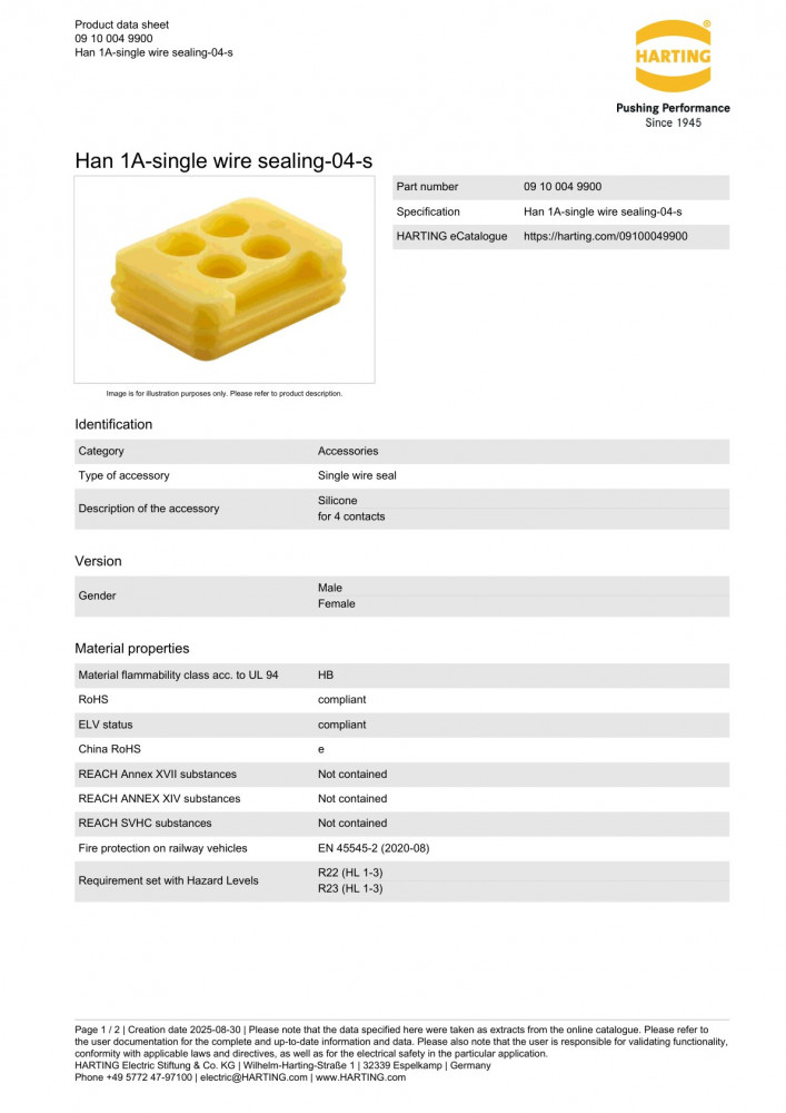 Product documentation image, page 1
