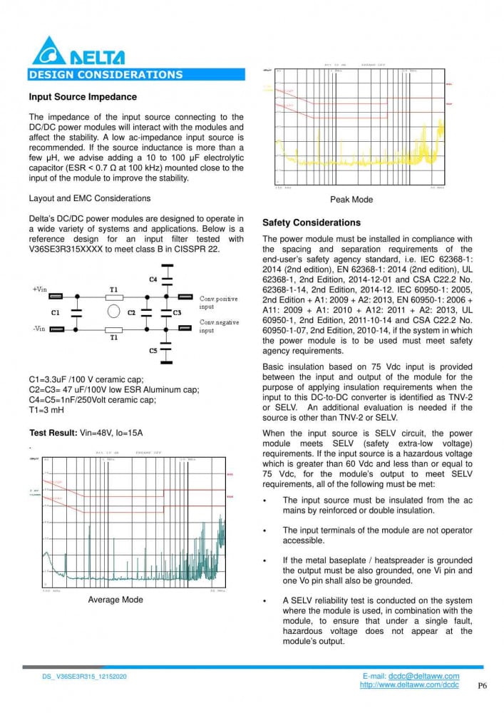 V36SE3R315NRFA datasheet page 6