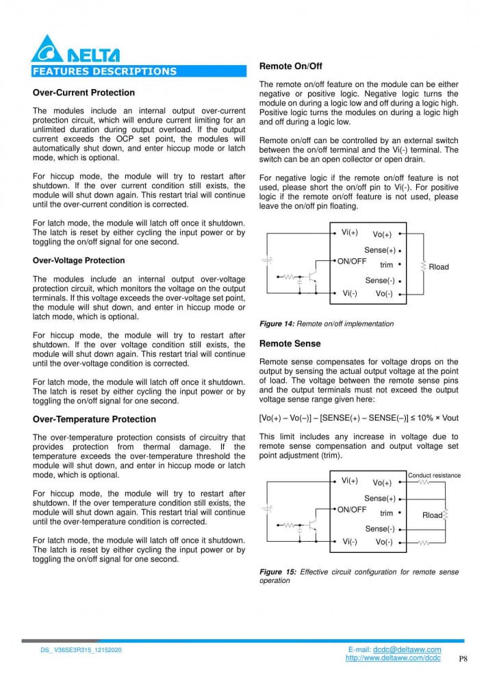 V36SE3R315NRFA datasheet page 8