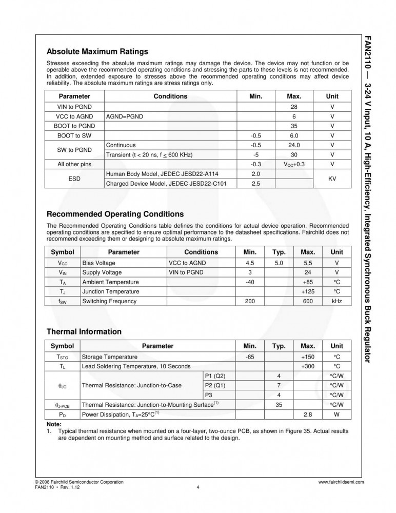 FAN2110 datasheet page 5
