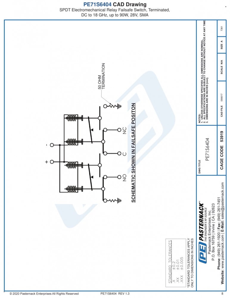 PE71S6404 technical document page 8