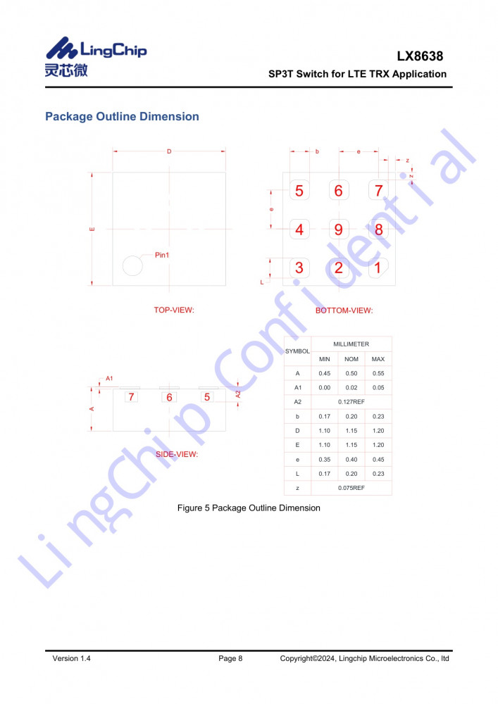 LX8638 datasheet page 8