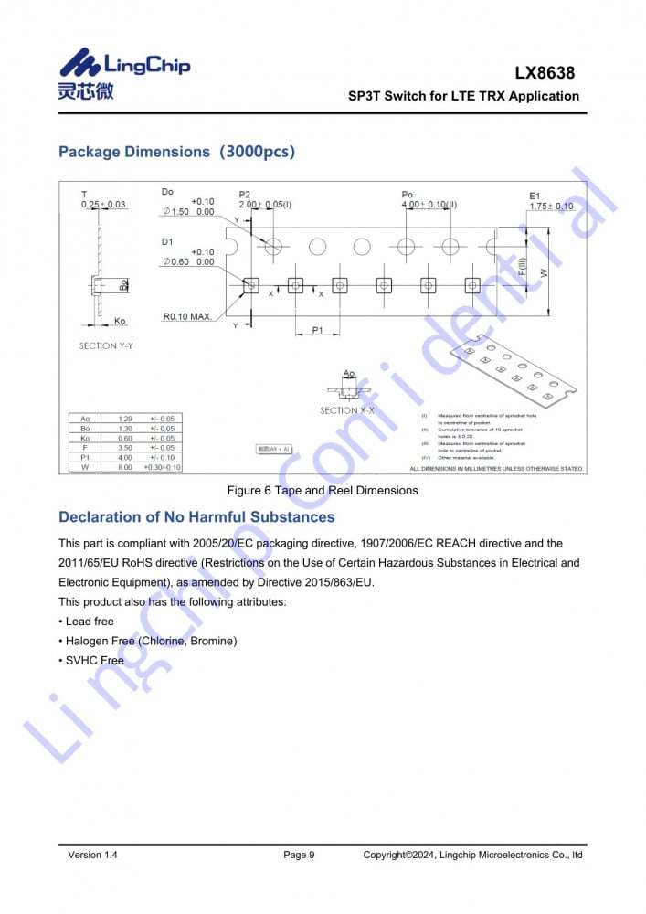 LX8638 datasheet page 9