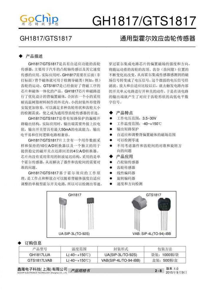 GH1817 datasheet page 2
