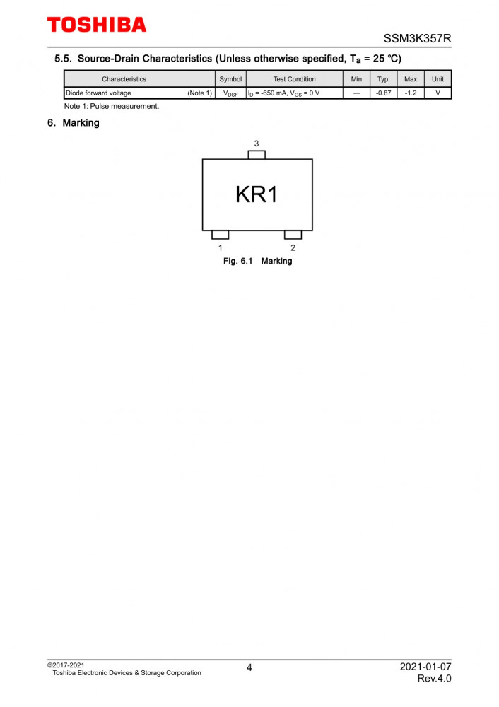 SSM3K357R,LF datasheet page 4