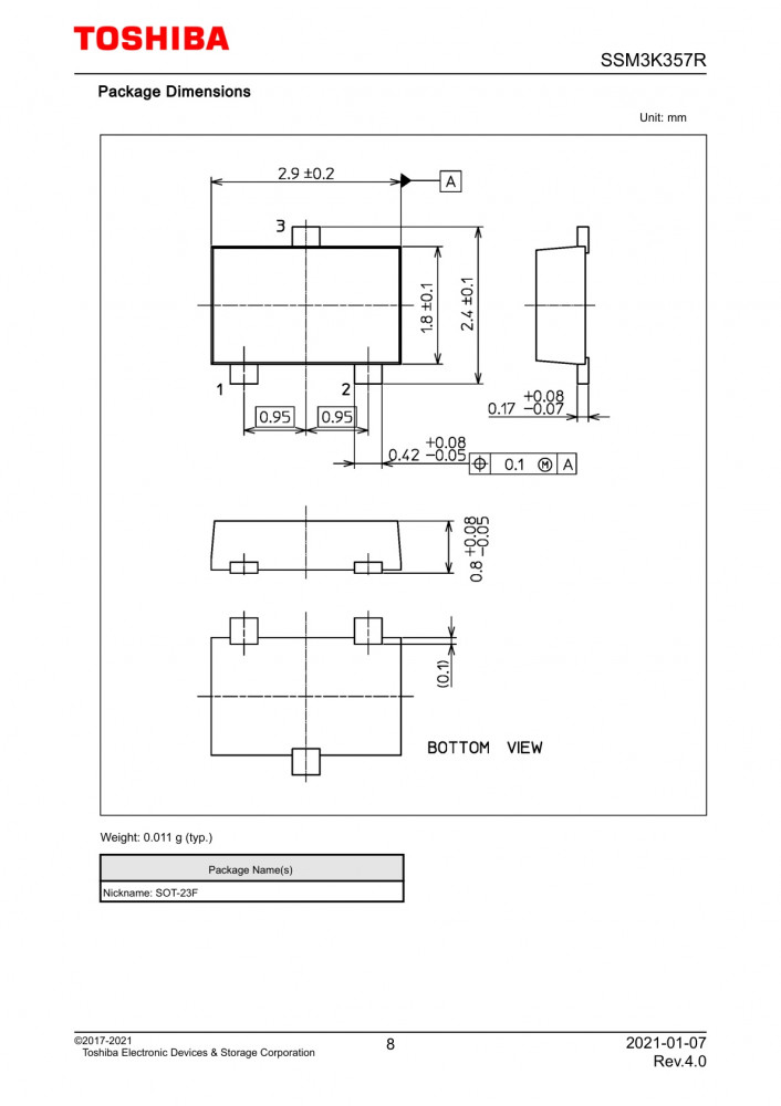 SSM3K357R,LF datasheet page 8