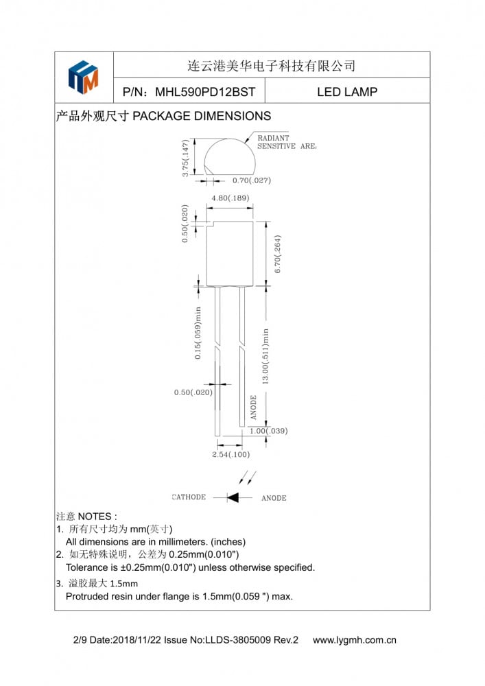 MHL590PD12BST datasheet page 2