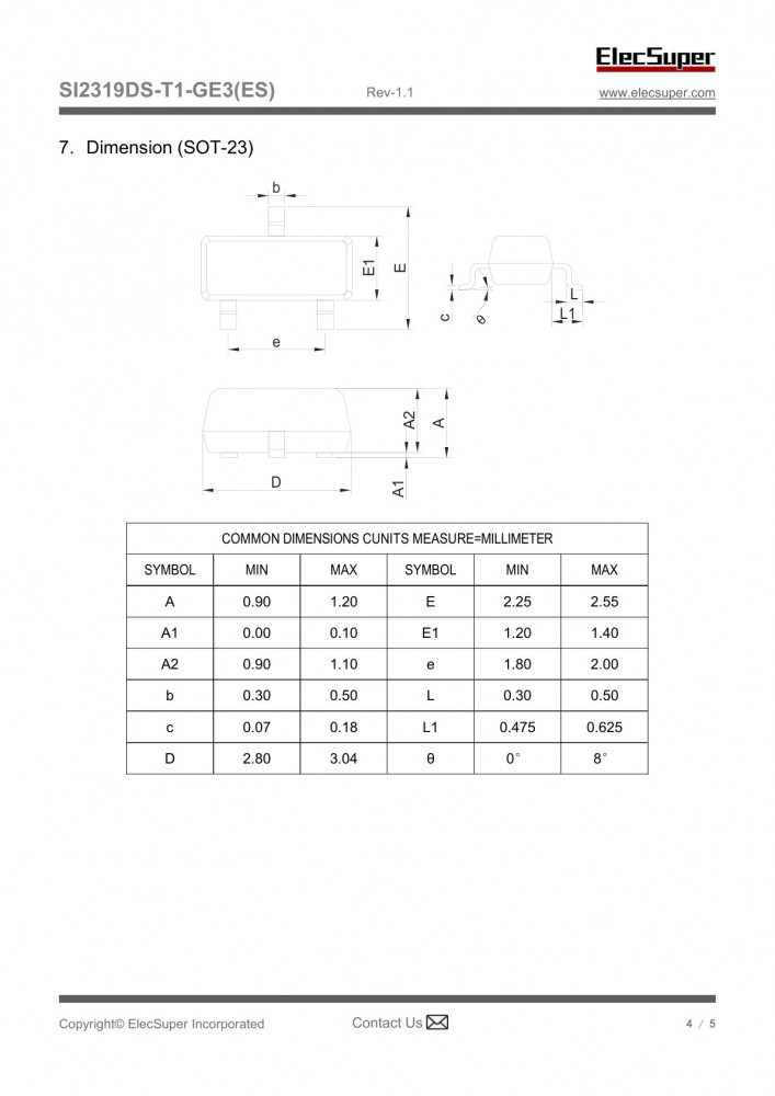 SI2319DS-T1-GE3(ES) datasheet page 4