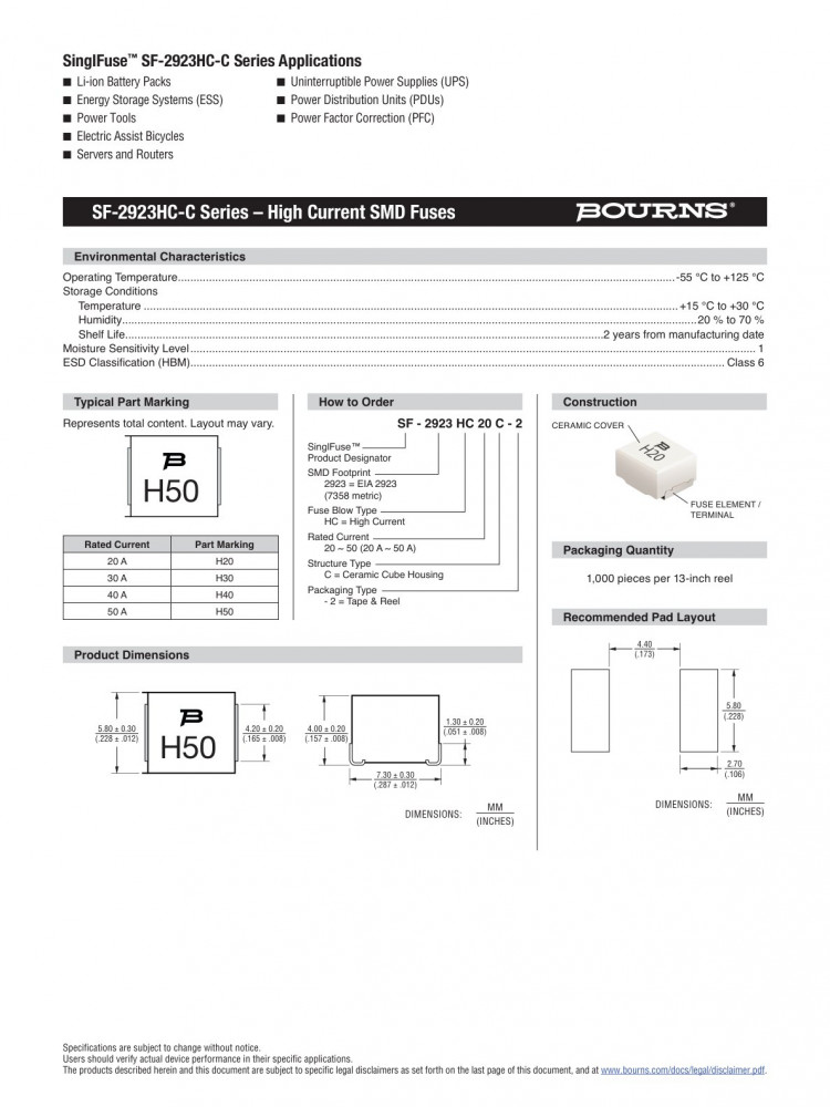 SF-2923HC40C-2 datasheet page 2