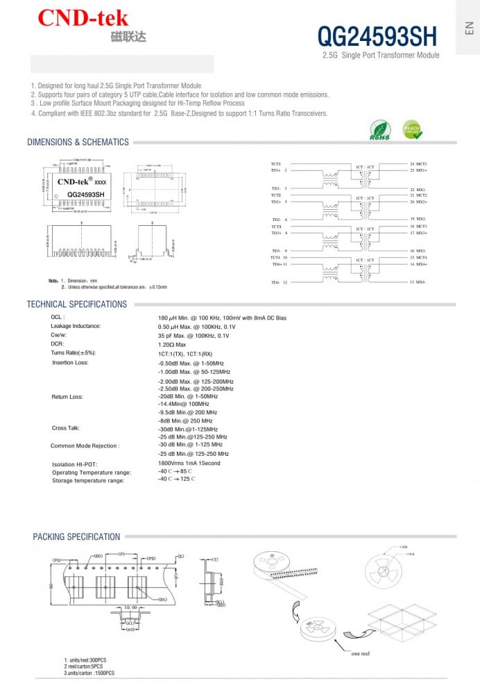 QG24593SH technical document