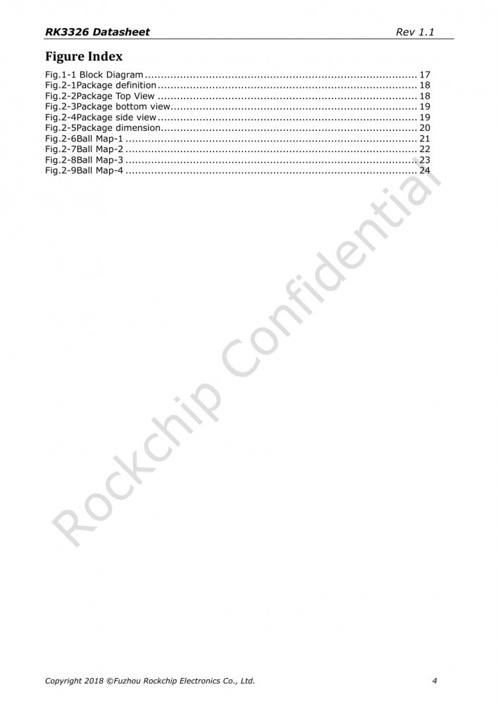 RK3326 datasheet page 4