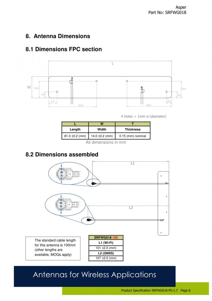 SRFWG018-100 datasheet page 8