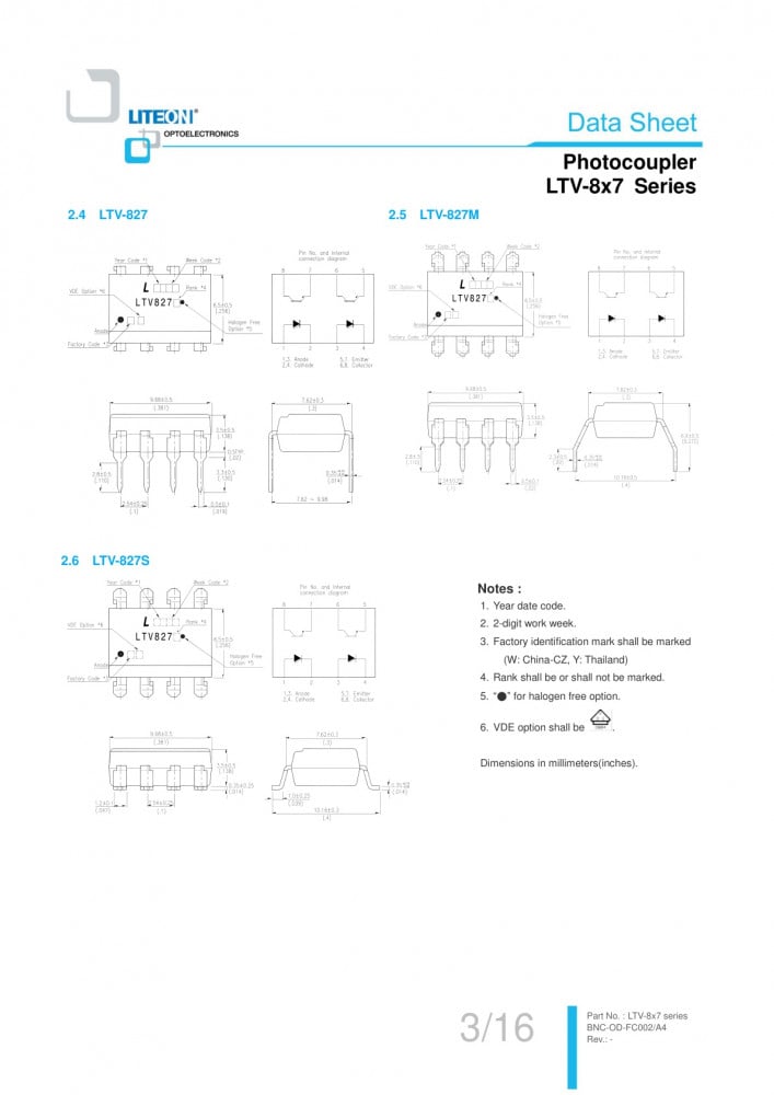 LTV-817 datasheet page 4