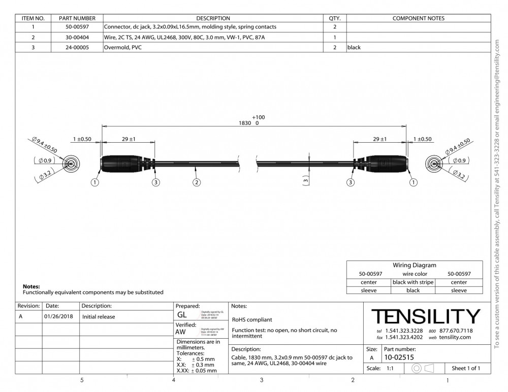 Tensility 10-02515 assembly drawing preview