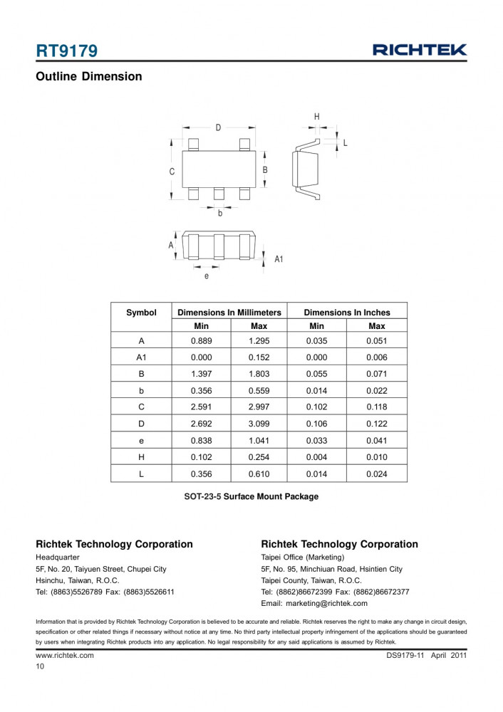 RT9179 datasheet page 10
