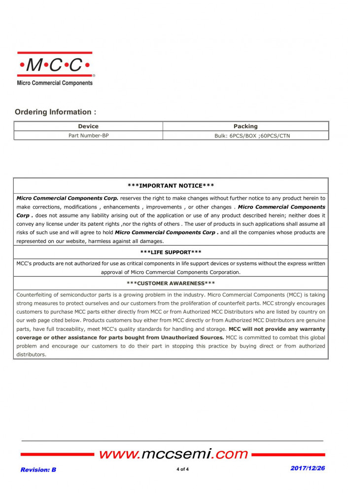 MD50S16M4-BP datasheet page 4