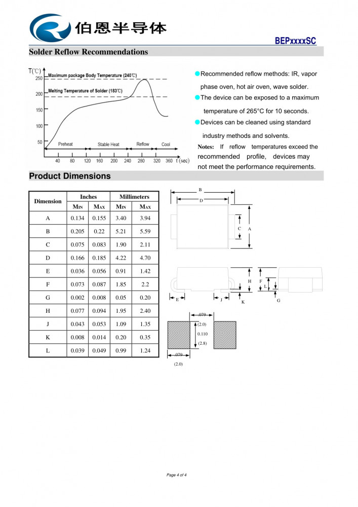 BORN BEP4200SC datasheet page 4