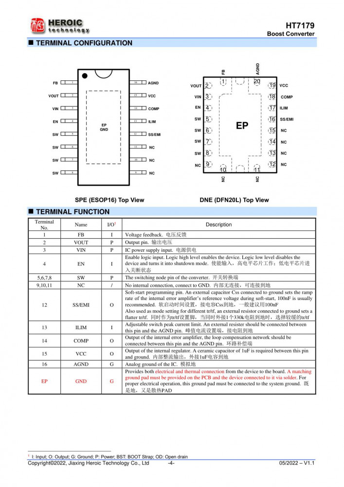 HT7179 datasheet page 4