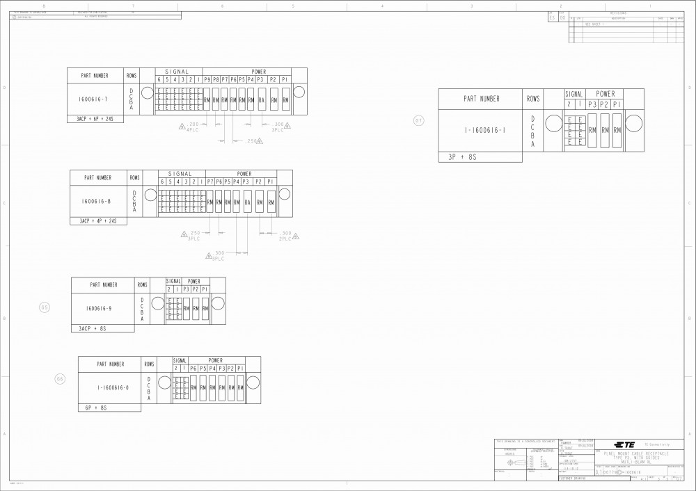 TE Connectivity 1600616 drawing page 3