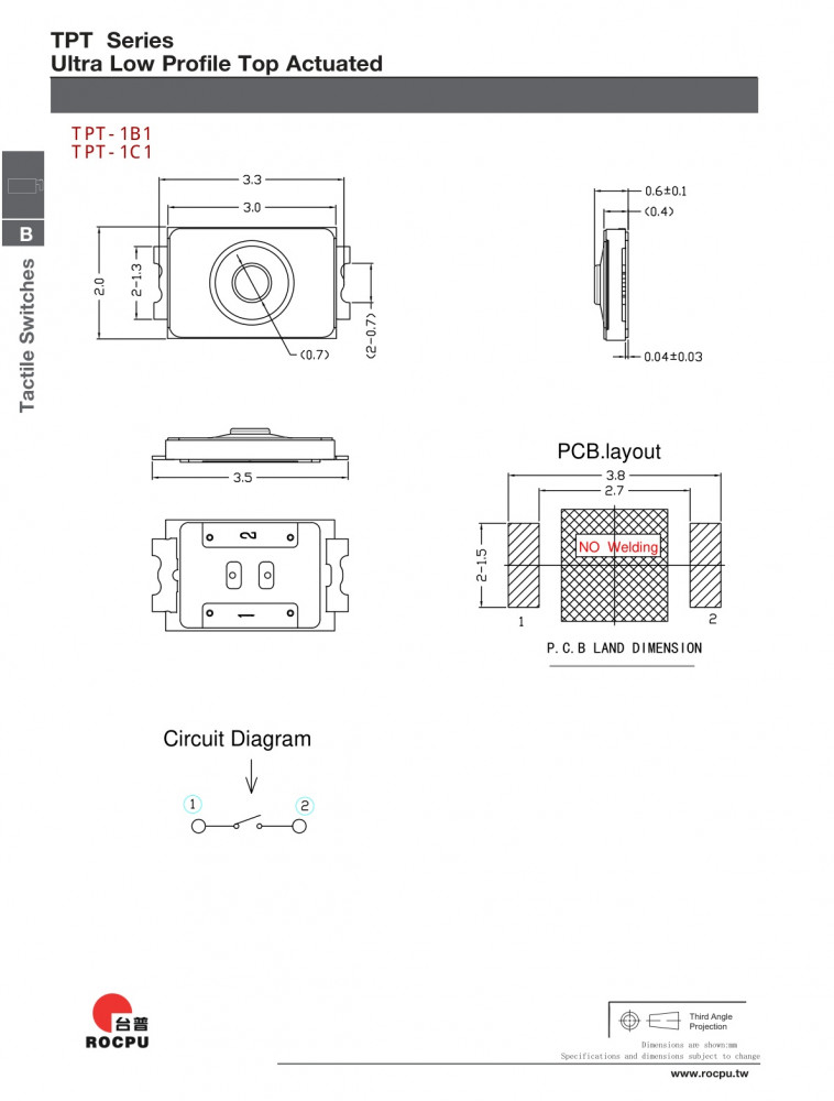 TPT-1B1 technical document page 2