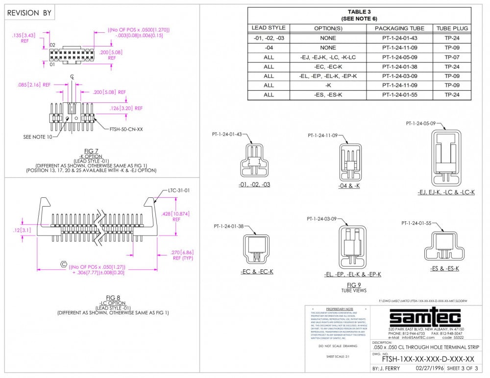 FTSH-105-01-F-D-K drawing page 3