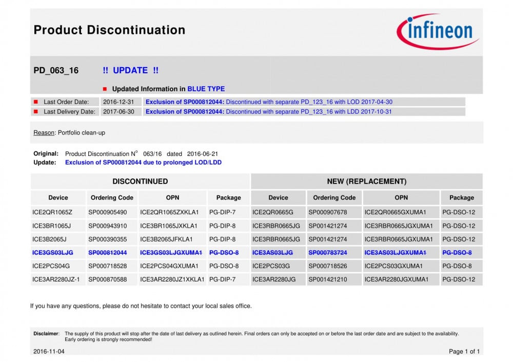ICE3AR2280JZ-1 technical document page