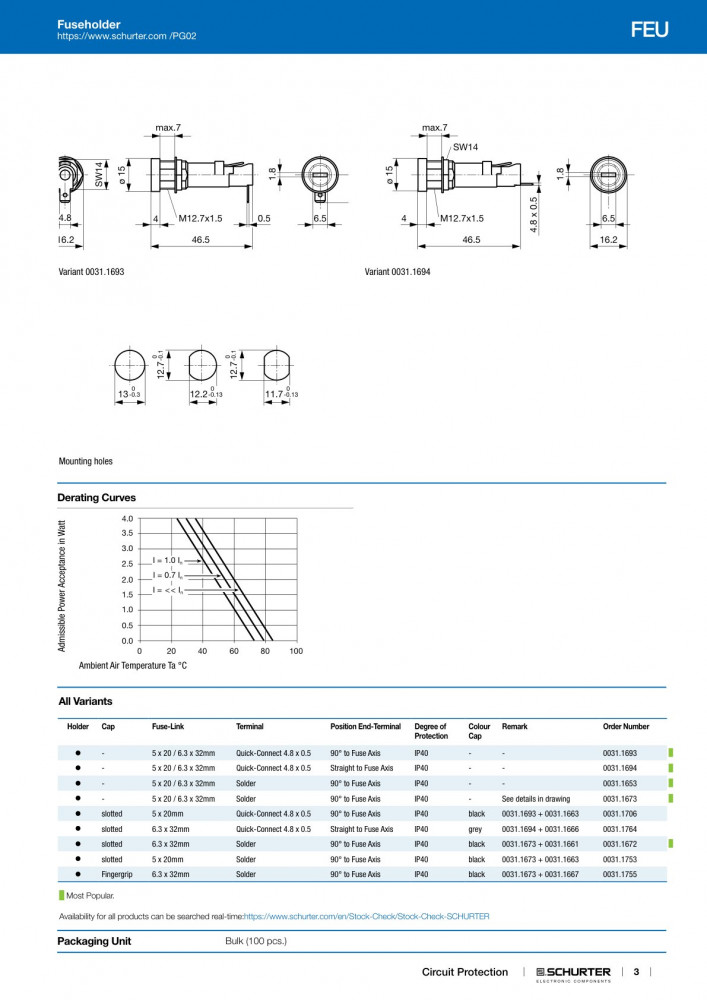 SCHURTER 0031.1766 technical document page 3