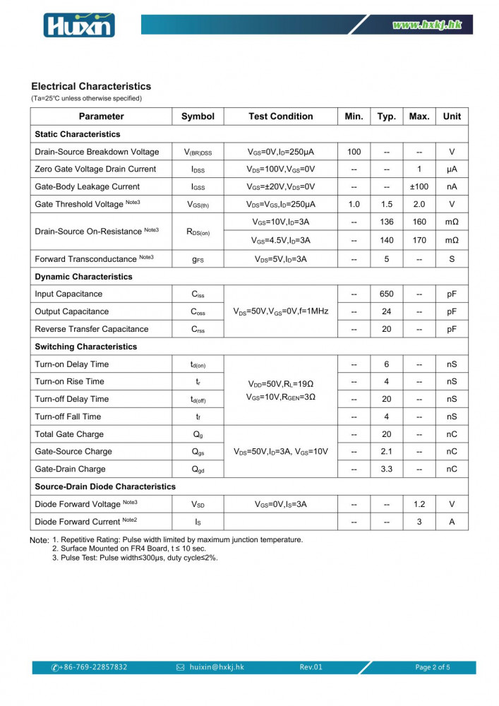 HXM10H03NSG datasheet page 2