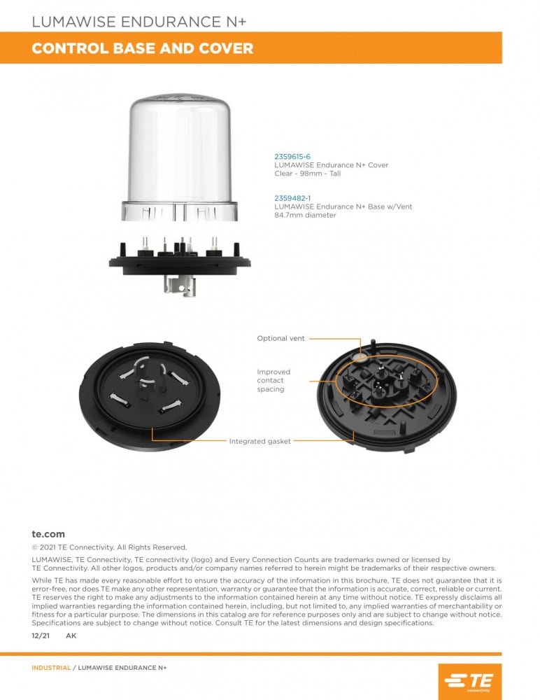 TE Connectivity LUMAWISE Endurance N+ documentation page 3