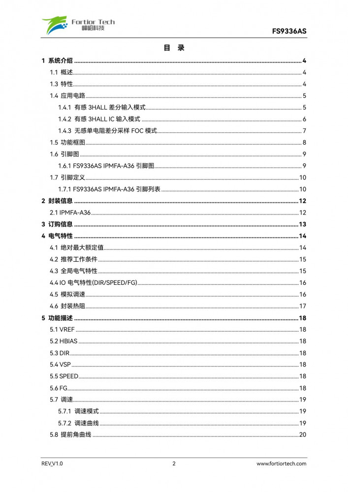 FS9336AS datasheet page 2