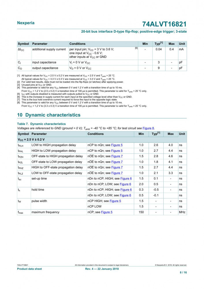 74ALVT16821DL,518 datasheet page 8