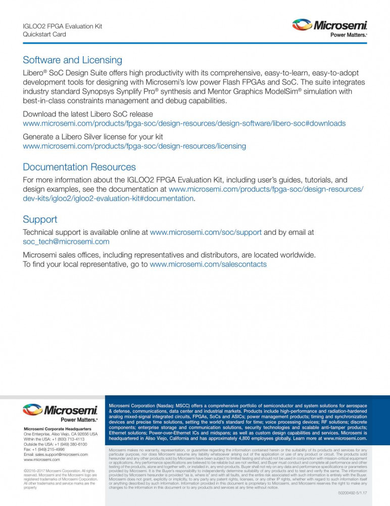 M2GL-EVAL-KIT document page 4