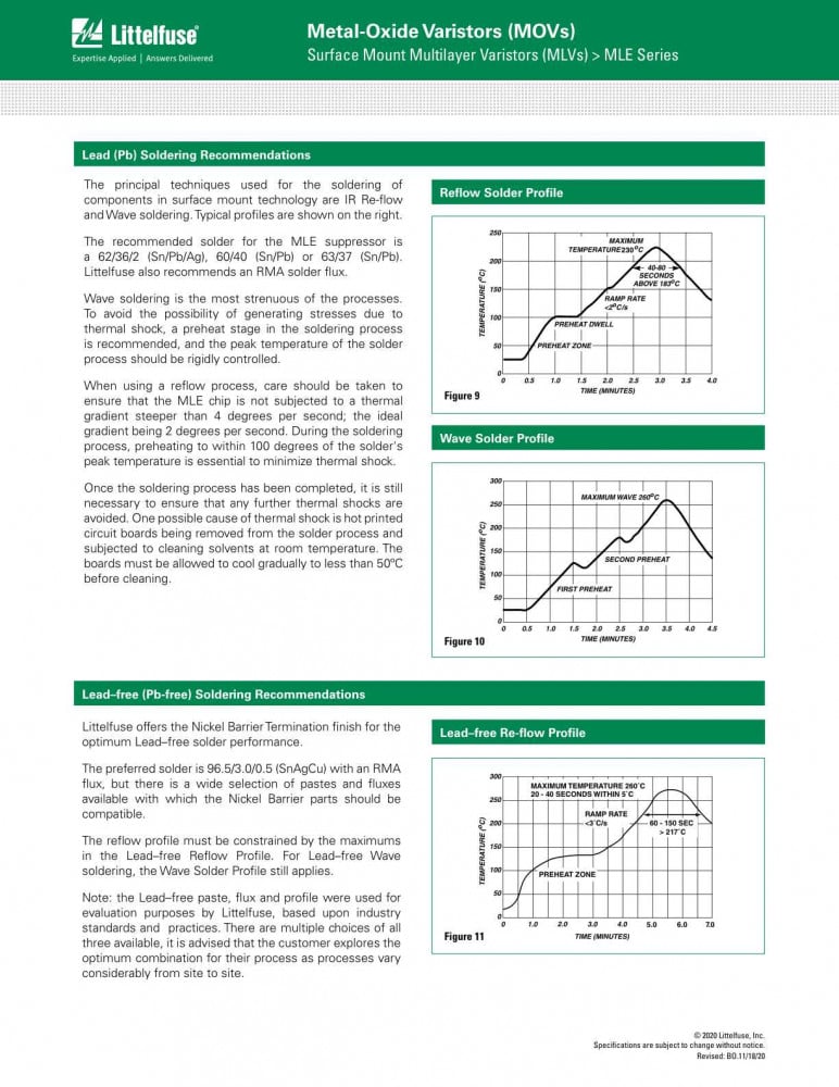 V18MLE0603NH datasheet page 4
