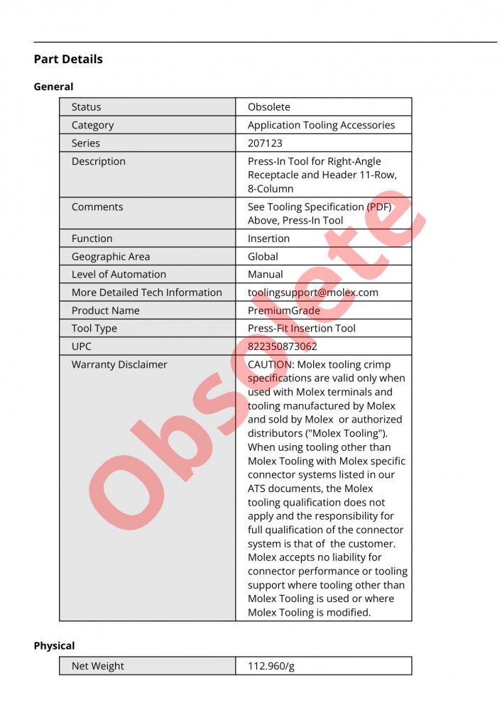 Technical document image 2 for MOLEX 622018618