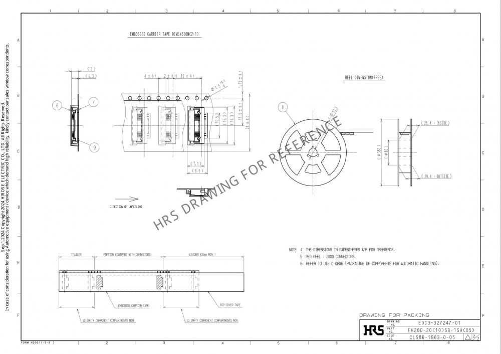 HRS FH28D-20(10)SB-1SH(05) drawing page 2